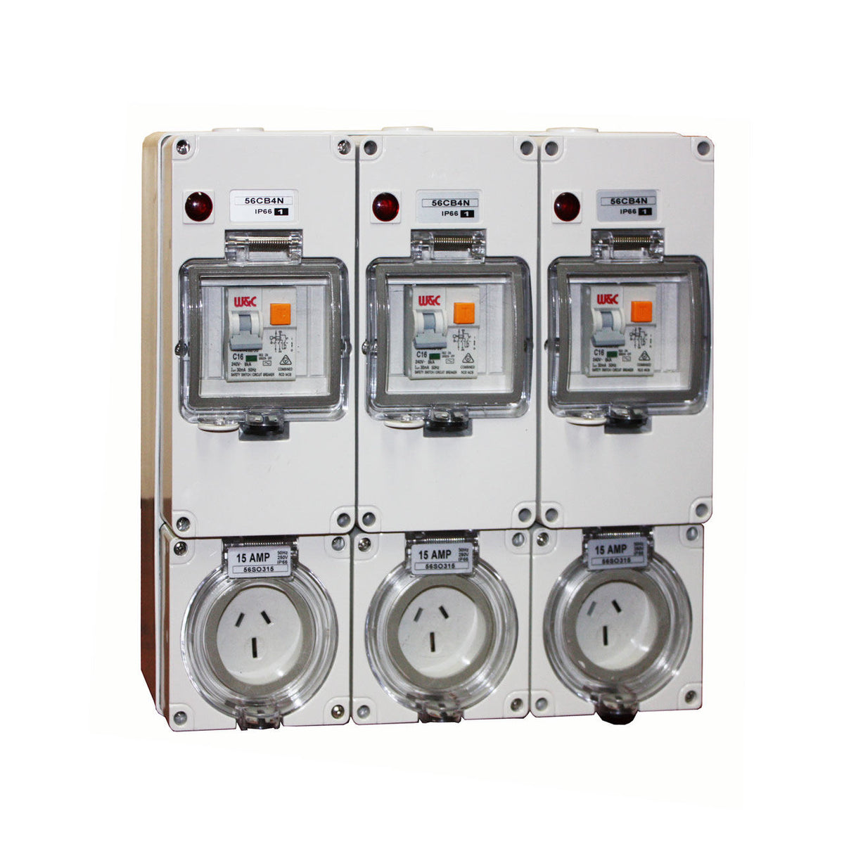 Gentech 80-GPO-RCD-15A-3PIN-3GANG - 3 Outlets with RCD — Generator ...