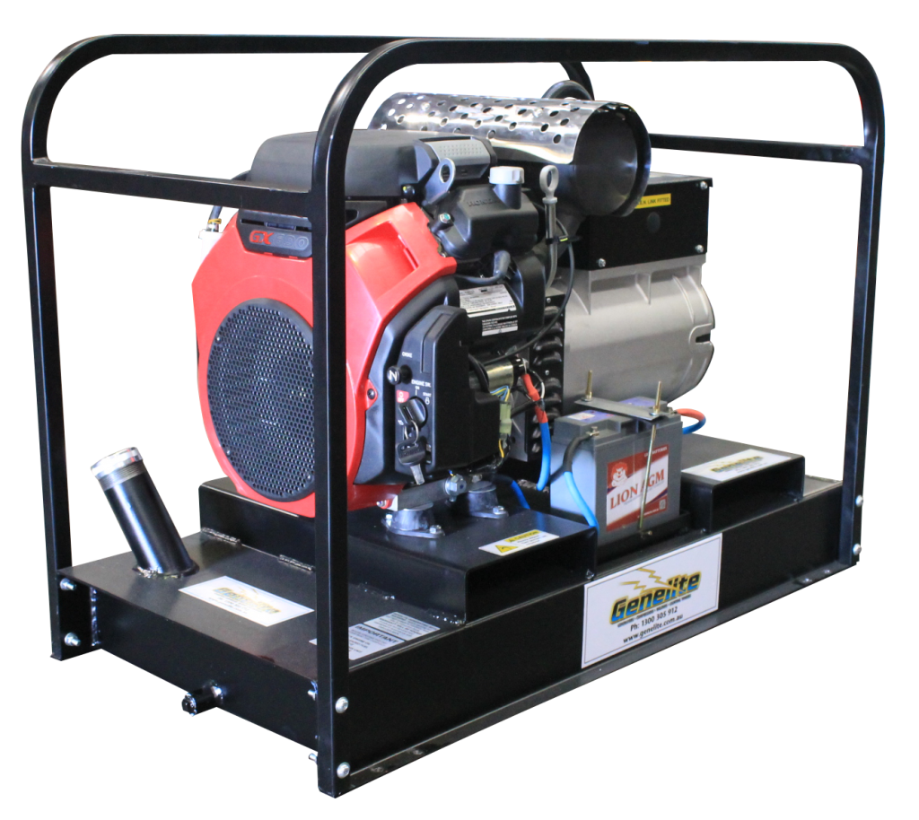 Genelite GH16000E-FBT - 16kVA Honda Powered Electric Start — Generator ...