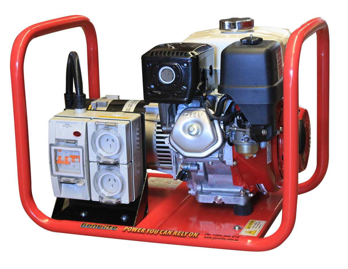 Genelite GH4000H 4.5 KVA Honda Powered Hire Spec — Generator Warehouse