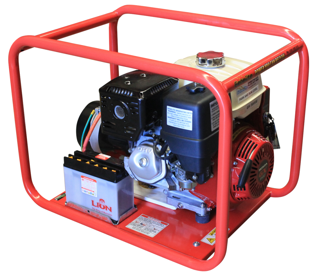 Genelite GH5000E 6kVA Honda Powered Electric Start — Generator Warehouse