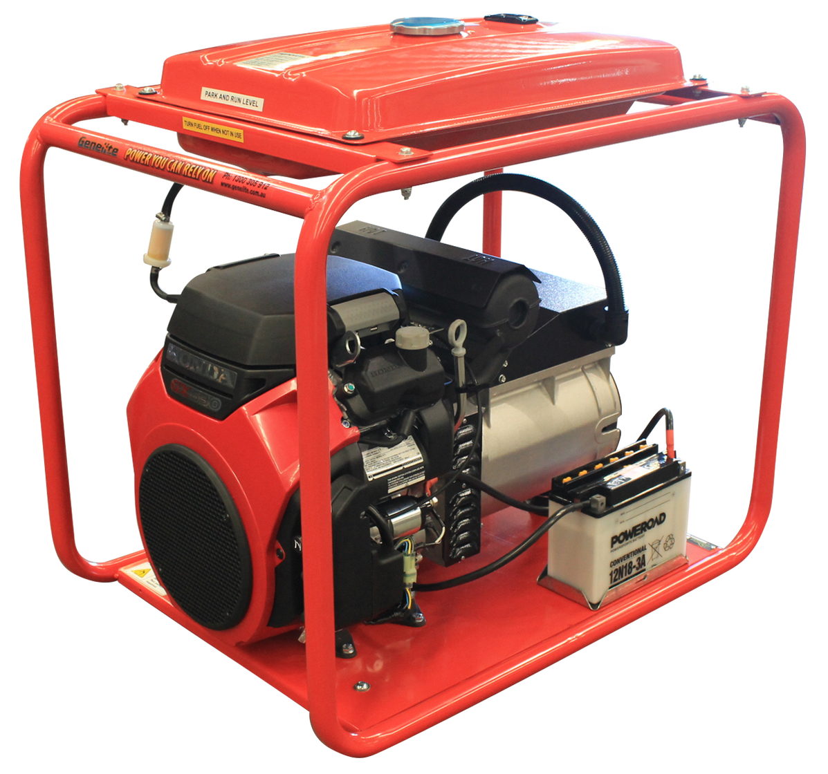 Genelite GH12000E-LRT-3 12.5kVA Honda 3 Phase — Generator Warehouse