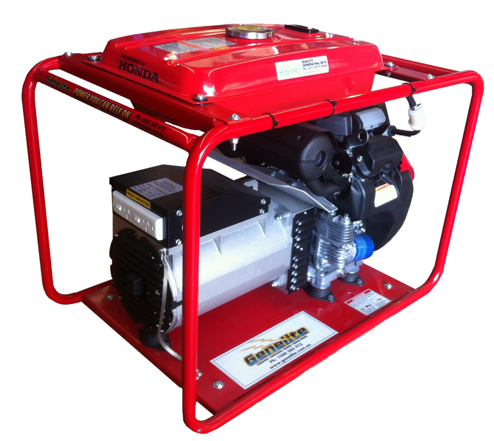 Genelite GH12000E-LRT 12.5kVA Honda Powered Electric Start — Generator ...